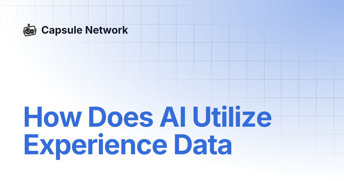 How Does AI Utilize Experience Data | Capsule Network